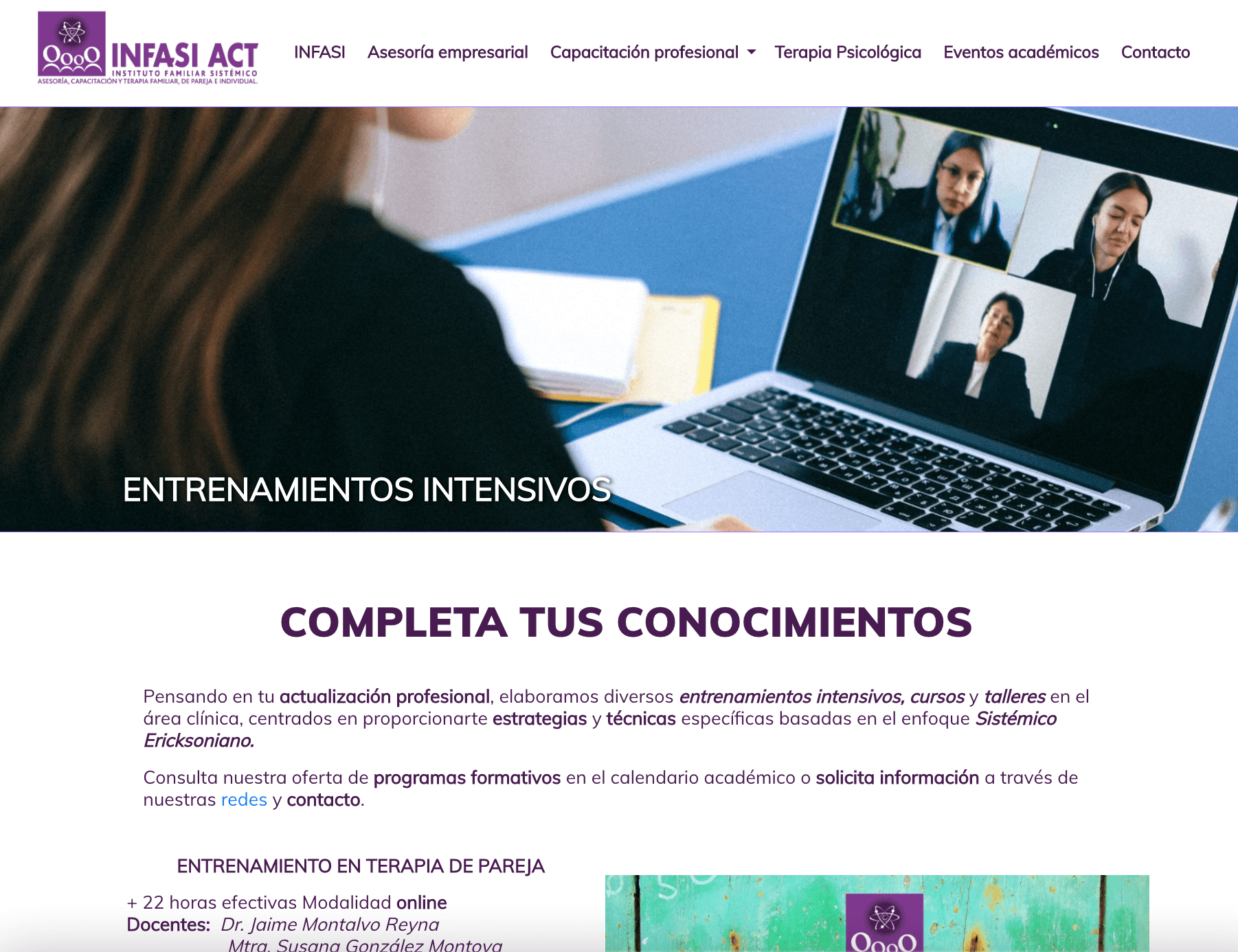 INFASI | Entrenamientos