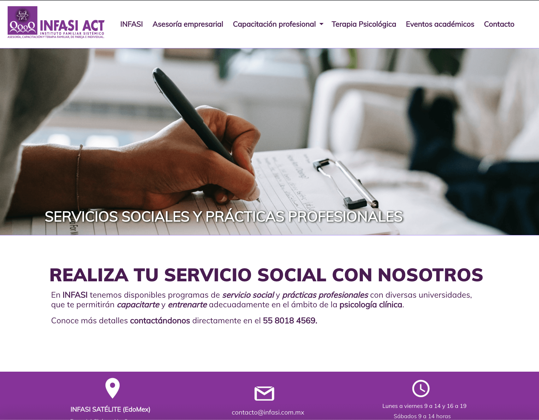 INFASI | Servicio Social