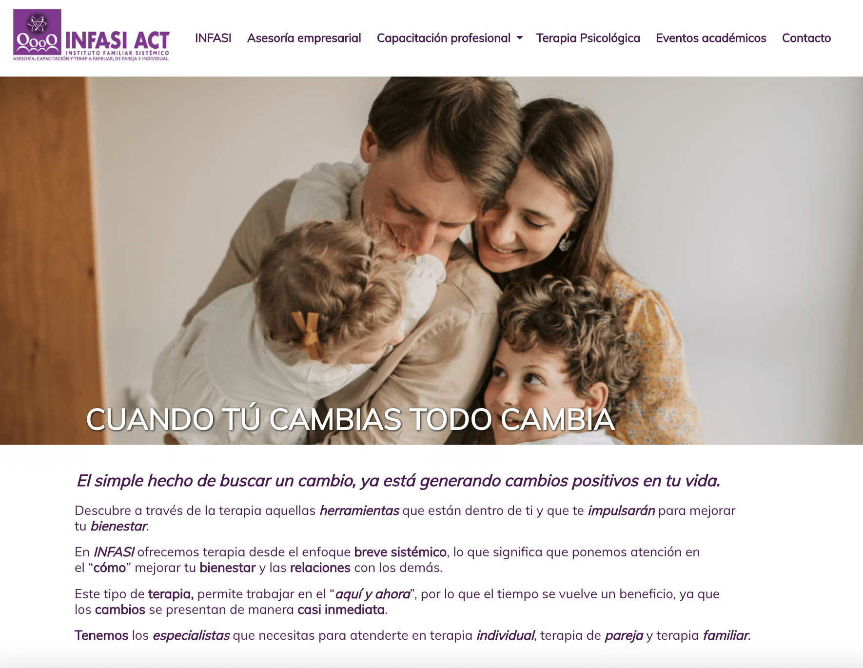 INFASI | Terapia Psicológica