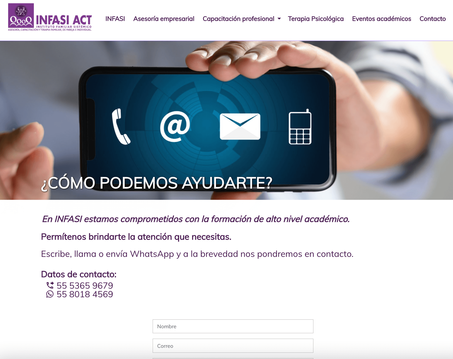 INFASI | Contacto